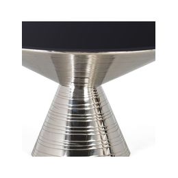Giner y Colomer Couchtisch aus geh&auml;rtetem Glas und Metallbasis 40x76 cm in Black | Gr.: onesize