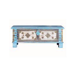Giner y Colomer Truhe aus Mangoholz in Blue | Gr.: onesize