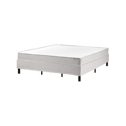 Beliani Doppelbett COUNTESS in Grau/Braun - (W) 181 x (H) 53 x (L) 201 cm | Gr.: onesize