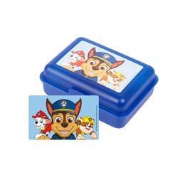 PAW PATROL Brotdose mit Trennwand - Chase, Marshall und Rubble in blau | Gr.: onesize