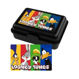 Looney Tunes Brotdose Charaktere Lunchbox Butterbrotdose Trennwand in schwarz | Gr.: onesize