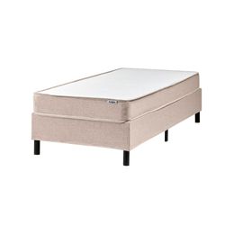 Beliani Doppelbett COUNTESS in Beige/Braun - (W) 91 x (H) 53 x (L) 201 cm | Gr.: onesize