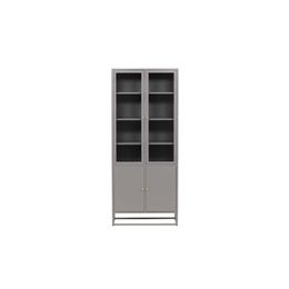 ebuy24 Vitrinenschrank Bakal Hellgrau 80 x 41 cm | Gr.: onesize