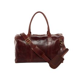SID & VAIN SID & VAIN Leder-Reisetasche YALE ZIP Weekender gro&szlig; Handgep&auml;ck echt Leder in braun | Gr.: onesize