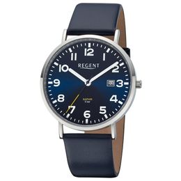 Regent Uhren Regent F-1630 Herrenuhr Quarz Dunkelblau | Gr.: onesize