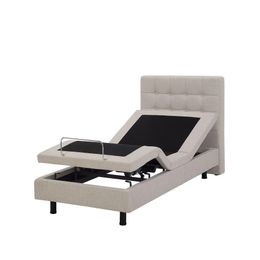 Beliani Einzelbett DUKE in Beige - (W) 92 x (H) 102 x (L) 216 cm | Gr.: onesize