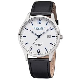 Regent Uhren Regent F-1632 Herren-Quarzuhr Schwarz/Wei&szlig; | Gr.: onesize