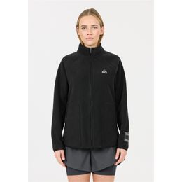 Fleecejacke SOS "Munson", Damen, Gr. L, schwarz, 100% Polyester, unifarben, normal, hoch geschlossener Ausschnitt, Jacken Fleecejacke, mit atmungsaktiver Funktion