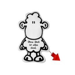 Sheepworld Nonbook - Pl&uuml;schkissen Schaf "Ohne Dich ist alles doof." | Gr.: onesize