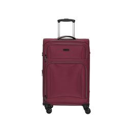 d&n D&N Travel Line 9204 - 4-Rollen-Trolley M 66 cm erw. (schwarz) in lila | Gr.: onesize