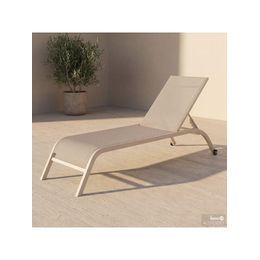 home24 Sonnenliege Bruny in Beige | Gr.: onesize