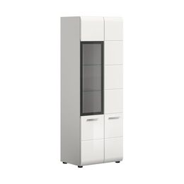 ebuy24 Vitrinenschrank Ice Wei&szlig; 60 x 34 cm | Gr.: onesize