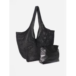 KOROSHI Mitteltechnische Crossbody-Tasche Basic in Schwarz | Gr.: onesize
