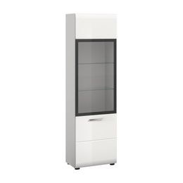 ebuy24 Vitrinenschrank Ice Wei&szlig; 45 x 34 cm | Gr.: onesize