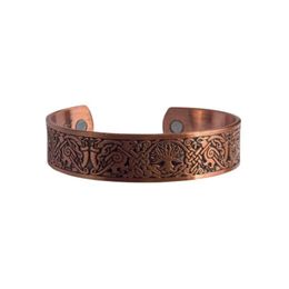 Saraswati Design Nonbook - Magnet-Armband "Baum des Lebens", antik-kupferfarben | Gr.: onesize