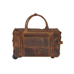 Green Burry Greenburry Vintage 2 Rollen Reisetasche Leder 32 cm in braun | Gr.: onesize