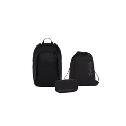 Satch Schulrucksack-Set AIR Blackjack 3-teilig in Schwarz | Gr.: onesize