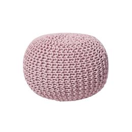 Beliani Pouf CONRAD in Rosa - (W) 50 x (H) 35 x (L) 50 cm | Gr.: onesize