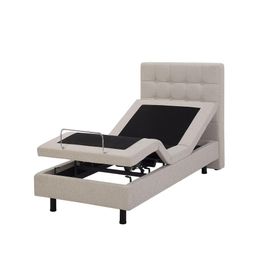 Beliani Einzelbett DUKE in Beige - (W) 82 x (H) 102 x (L) 216 cm | Gr.: onesize