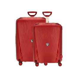 Roncato Light - 4-Rollen-Trolley Set 2tlg. M/L (smeraldo) in rosso | Gr.: onesize