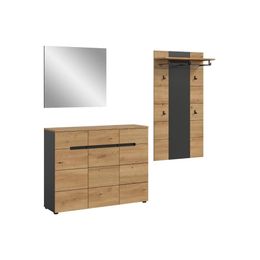 ebuy24 Garderobenm&ouml;bel Canu Eiche 215 x 37 cm | Gr.: onesize