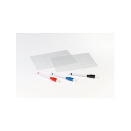 Easy Maxx EASYmaxx Schreib-Set f&uuml;r Leuchtkasten schwarz/blau/rot 3 Stifte & 24 blanko Karten Bunt | Gr.: onesize