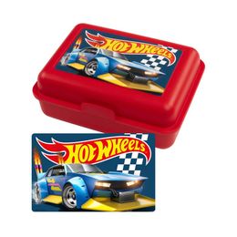 Hotwheels Hot Wheels Brotdose Blue Car Lunchbox Butterbrotdose mit Trennwand in rot | Gr.: onesize