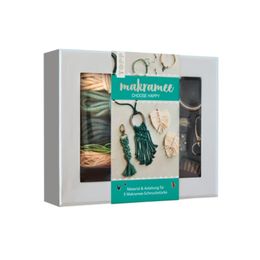 Frech Nonbook - Makramee-Schmuckset "Choose Happy" (Petrol/Natur) | Gr.: onesize