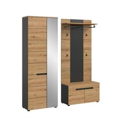 ebuy24 Garderobenm&ouml;bel Canu Eiche 160 x 37 cm | Gr.: onesize