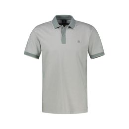 Poloshirt Lerros, Herren, Gr. XXL, storm grau, Piqu&eacute;, Obermaterial: 100% Baumwolle, unifarben, normal h&uuml;ftbedeckend, Rundhals, B&uuml;ndchen, Shirts, Kurzarm mit Logostickerei und abgesetzten &Auml;rmeln und Kragen