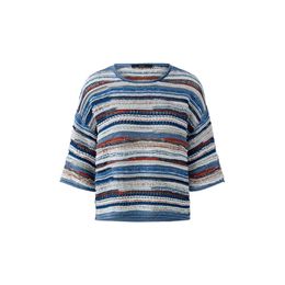 Oui Pullover in blue white | Gr.: 46
