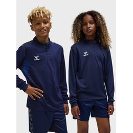 Hummel Halbrei&szlig;verschluss Sweatshirt Hmlauthentic Kinder in MARINE | Gr.: 140