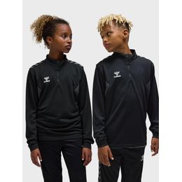 Hummel Halbrei&szlig;verschluss Sweatshirt Hmlauthentic Kinder in BLACK | Gr.: 164