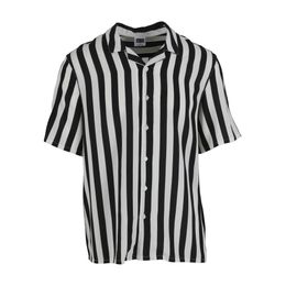 Urban Classics Short Sleeve Shirt in black/offwhite | Gr.: M