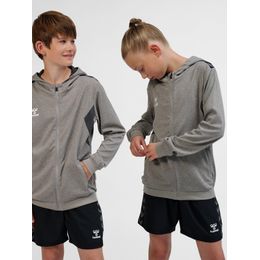 Hummel Rei&szlig;verschluss Jacke Hmlauthentic Kinder in GREY MELANGE | Gr.: 128
