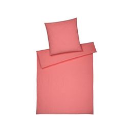 Elegante Bettw&auml;sche Breezee in wassermelone | Gr.: 155 x 220 + 80 x 80 cm