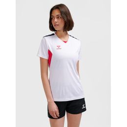 Hummel T-Shirt Hmlauthentic Damen in WHITE/TRUE RED | Gr.: L