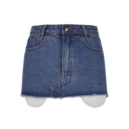 Sommerrock Von Dutch "Von Dutch PAM SKIRTS", Damen, Gr. L, denim, 100% Baumwolle, normal, R&ouml;cke
