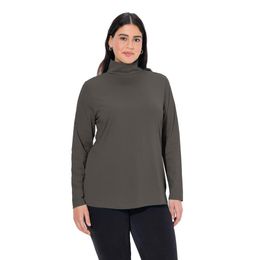 Ulla Popken Shirt in graphitgrau | Gr.: 62/64