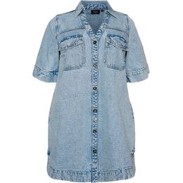 ZIZZI Kleid 'Jtamy' Damen Gr&ouml;&szlig;e 42/44 blue denim Winterkleid