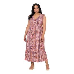Ulla Popken Kleid in pink | Gr.: 42-44