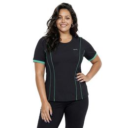 Ulla Popken Shirt in schwarz | Gr.: 58-60