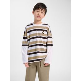 Hummel T-Shirt Hmljr Silly Kinder in SILVER MINK | Gr.: 158