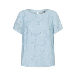 More & More More & More elegante Kurzambluse, Blumendessin in soft cloudblue | Gr.: 36