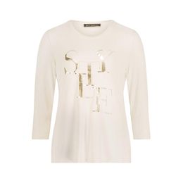 Betty Barclay Basic Shirt mit Placement in beige | Gr.: 44