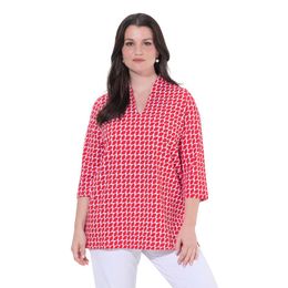 Ulla Popken Shirt in salsa | Gr.: 58-60