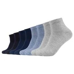 Kurzsocken s.Oliver "essentials", Herren, Gr. 39-42, blau (denim meliert), Baumwolle, Elasthan, Polyester, normal, Socken, mit pflegeleichtem Materialmix
