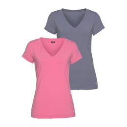 H.I.S. Funktionsshirt in blau, hellpink | Gr.: 36