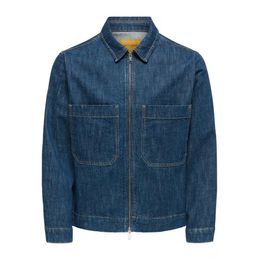 Only & Sons ONLY & SONS Jeansjacke in Dark Blue Denim | Gr.: M