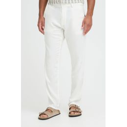 Leinenhose Blend "BHLikan", Herren, Gr. 33, L&auml;nge 34, snow wei&szlig;, 55% Leinen, 45% Viskose, unifarben, normal normal, Hosen, Stylische Chinohose aus Leinen-Viskose-Mix